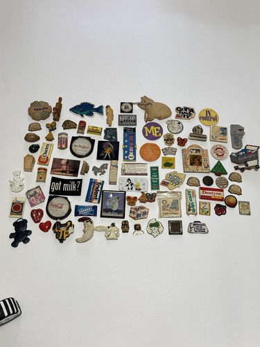 Vintage Magnet Lot Retro Advertising Food Brand Funny Collectible ...