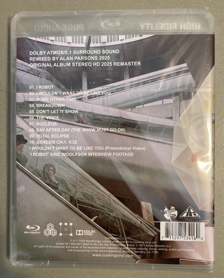 Alan Parsons Project I Robot Blu-ray Aduio Atmos, 5.1, Hi-Res Stereo | eBay
