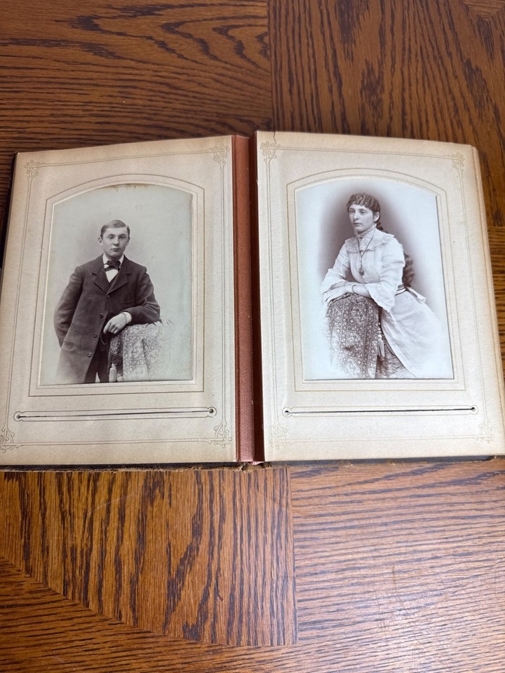 Antique Cabinet Card Book with 48 Cabinet Cards | eBay