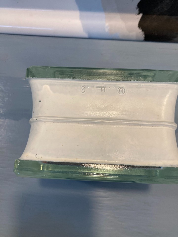 Glass Brick Block 115mm x 115mm x 80mm Architectural Wall Squares ...