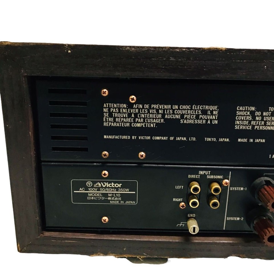 Victor Laboratory M-L10 Power Amplifier - spares or repair | eBay UK