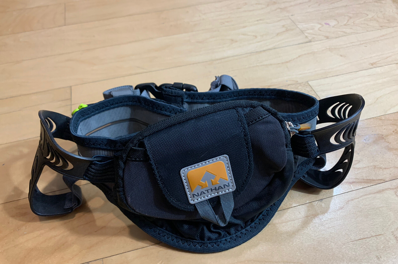 Nathan Brand Two Water Bottle Holder Waist Pack Running Marathon Hiking ...