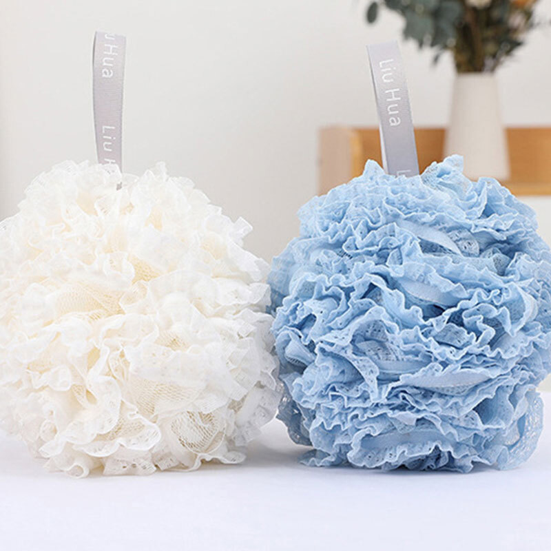Exfoliating Large Body Scrubber Sponge Flower Brush Puff Bath Loofah ...