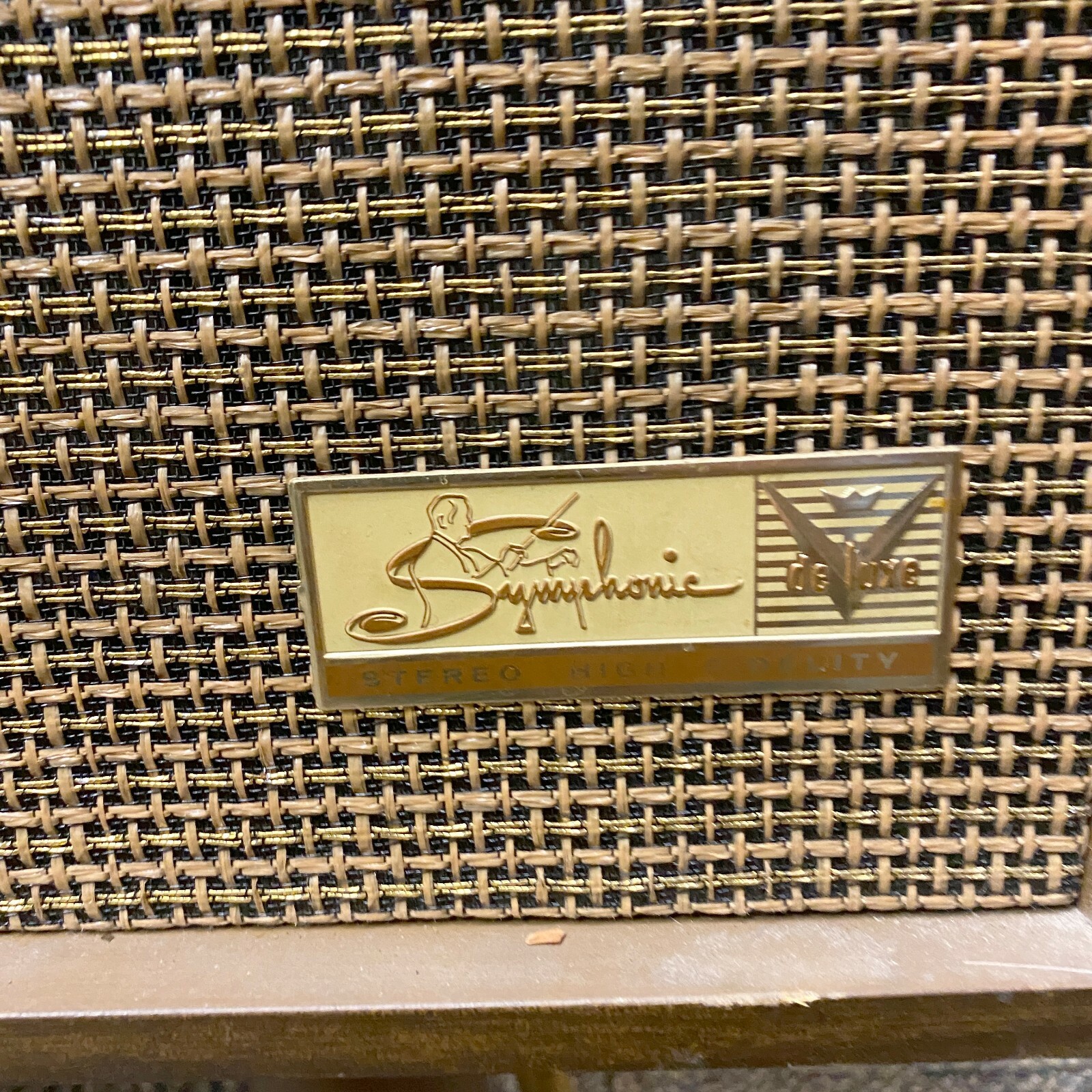 Vintage Symphonic DeLuxe 1771 Stereo High Fidelity Record Player + AM ...