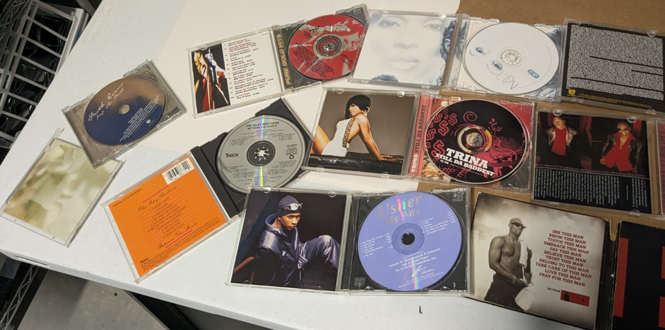 12x CD LOT - R&B USHER R KELLY LUTHER VANDROSS MARY J THE ISLEY ...