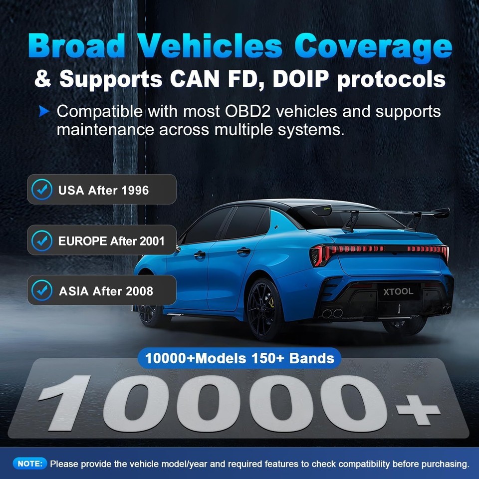 2025 XTOOL D7S Full Diagnostic Tool E.CU Coding 4000+ Bidirectional FCA ...