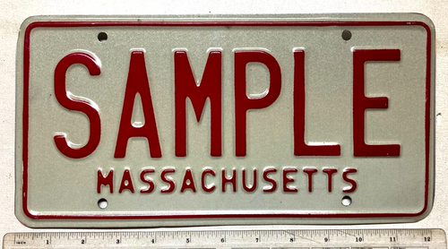 1972 to 1978 Massachusetts Sample License Plate "SAMPLE" | eBay