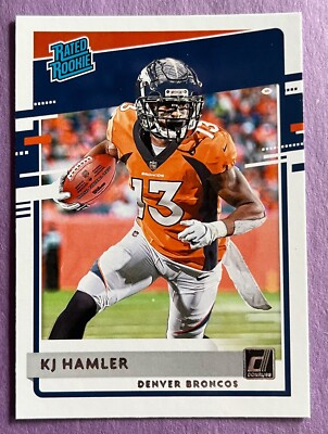 KJ Hamler 2020 Panini Donruss NFL Football RATED ROOKIE #320 BRONCOS | eBay