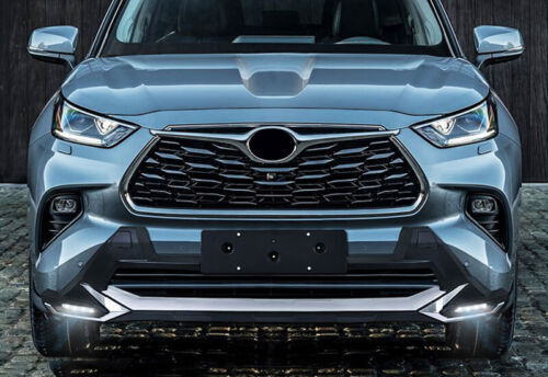 Black LED Front Bumper Diffuser Spoiler Board For Toyota Highlander ...