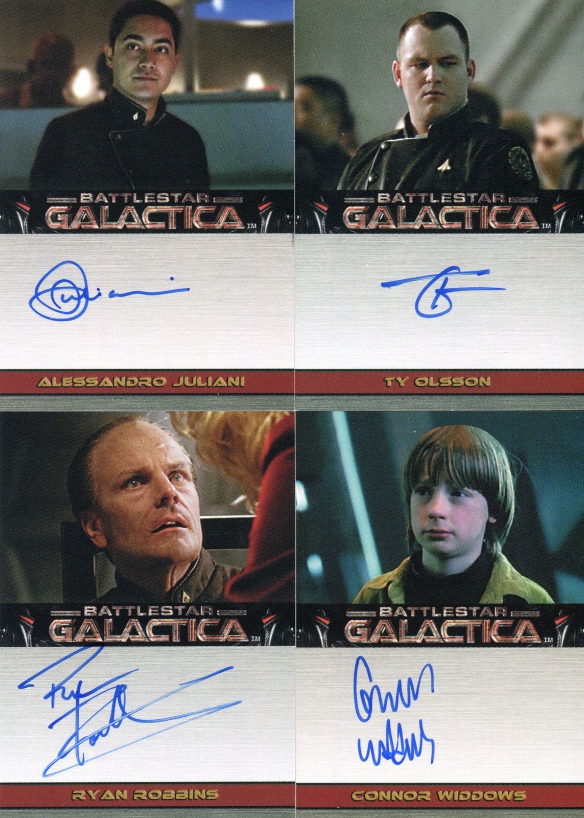 Battlestar Galactica Premiere Edition Autograph Card Set 12 Cards | eBay