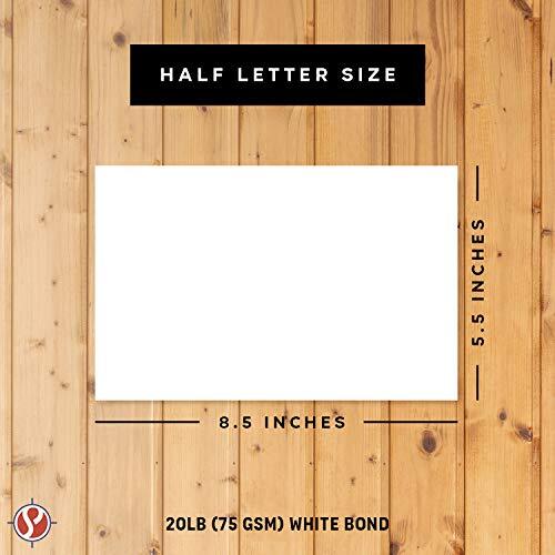 Half Letter Size Paper – Great for Business Documents, Letters, Arts ...