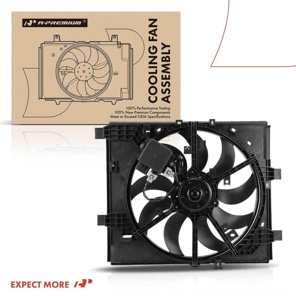 Radiator Cooling Fan Assy w/ Control Module for Nissan Juke 2015 2016 ...