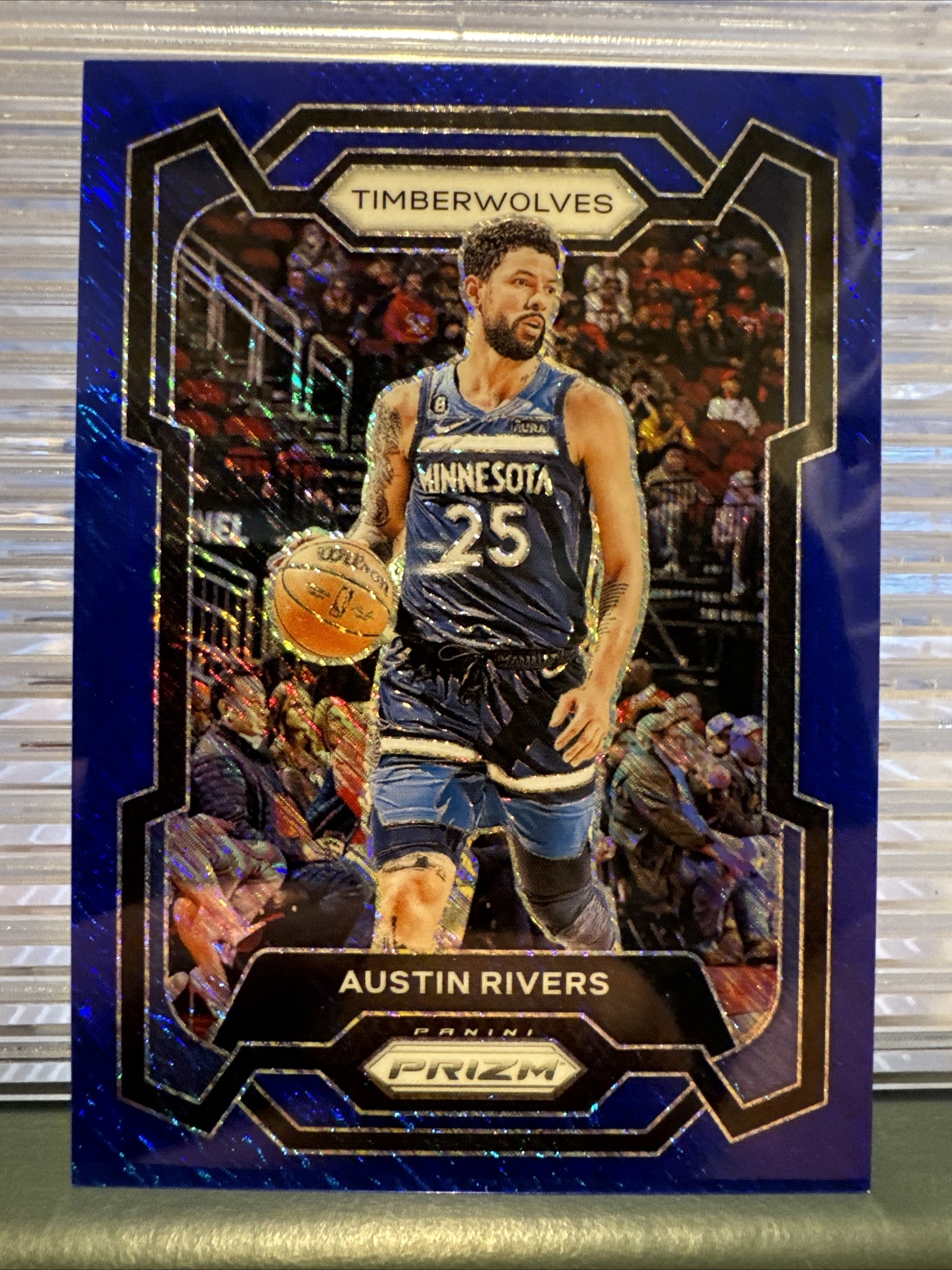 Austin Rivers 2023-24 Panini Prizm FOTL Blue Shimmer /35 Minnesota ...