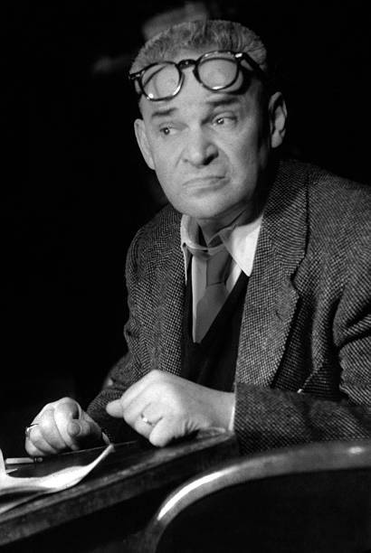 Kortner, Fritz Actor, Director, Austria knee length portrait 1953 Old ...