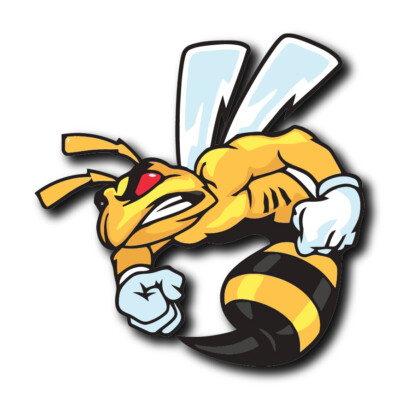 ANGRY SUPER BEE LEFT DECAL STICKER 3M USA MADE TRUCK VEHICLE WINDOW CAR ...