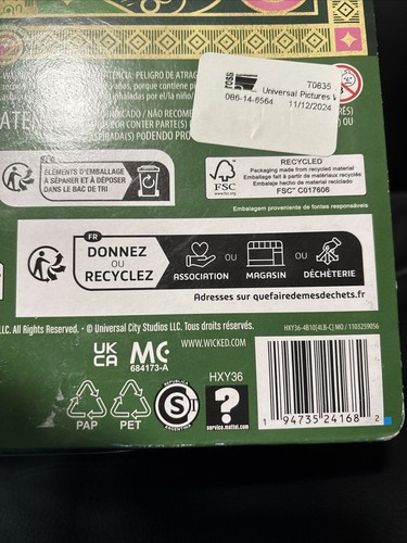 Wicked Movie Nessarose w/ URL Misprint Error Packaging Free S&H | eBay