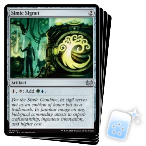 SIMIC SIGNET X4 Duskmourn: House Of Horror: Commander Magic MTG MINT ...