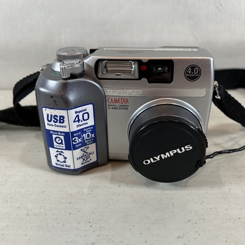 Olympus Camedia C-4000 Zoom Digital Camera Gray With Lens Cap Tested ...