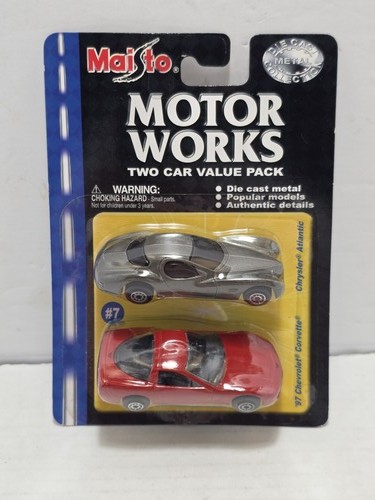 Maisto Motor Works Two Car Value Pack #7 '97 Corvette & Chrysler ...