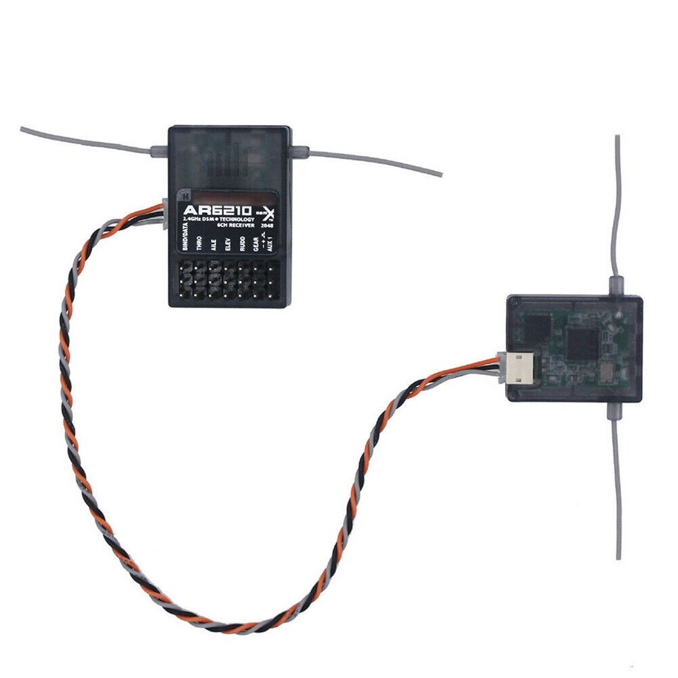 2.4GHz AR6210 DSMX 6CH RC Receiver RX Support DSM2 for Spektrum ...