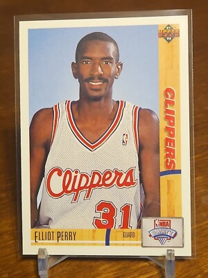 1991-92 Upper Deck Basketball Card Elliot Perry Los Angeles Clippers ...