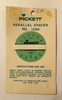 NOS Pickett Parallel Spacer Template 1096 - FREE SHIP! | eBay