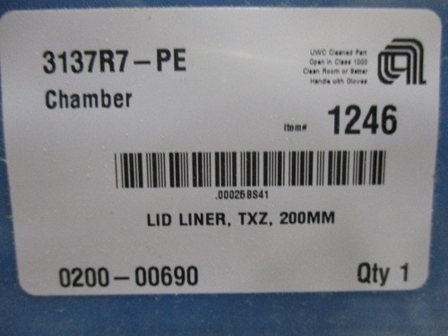 AMAT 0200-00690 Lid Liner, TXZ, 200mm, 417560 | eBay