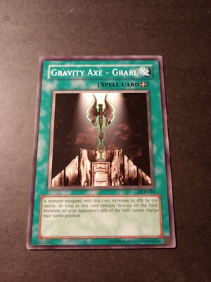 Yu-Gi-Oh! Gravity Axe - Grarl Common Spell Card DCR-034 LP | eBay