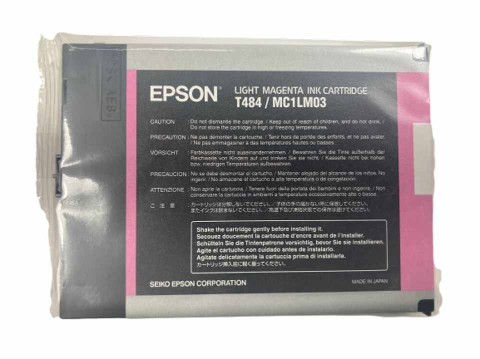 Genuine Epson T484 Light Magenta Ink Cartridge for Stylus Pro 7500 | eBay