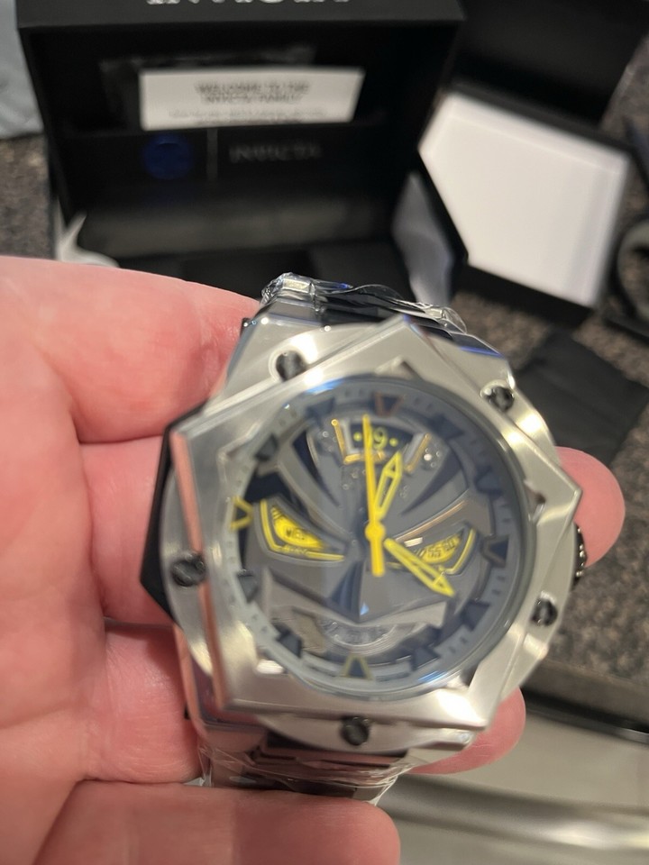 Invicta Reserve DC Comics Batman Men's Watch - 54mm, Black, Steel 44460 ...