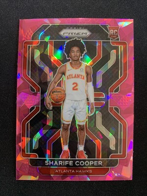 Sharife Cooper Pink Cracked Ice Prizm Rookie RC 280 2021-22 Panini ...