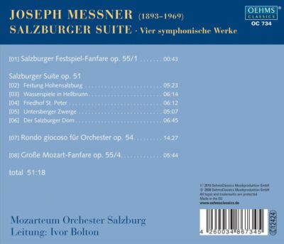 JOSEPH MESSNER: SALZBURGER SUITE NEW CD 4260034867345| eBay
