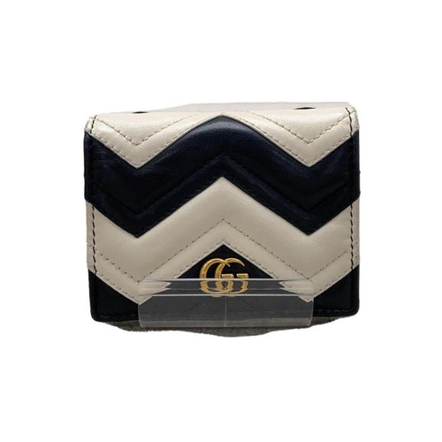 Used GUCCI Bifold wallet/leather/plain/ladies/466492/525040/bicolor ...