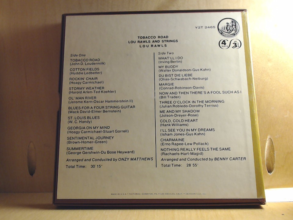 Lou Rawls – Tobacco Road/Lou Rawls and Strings (Reel, US, Capirol) R37 ...