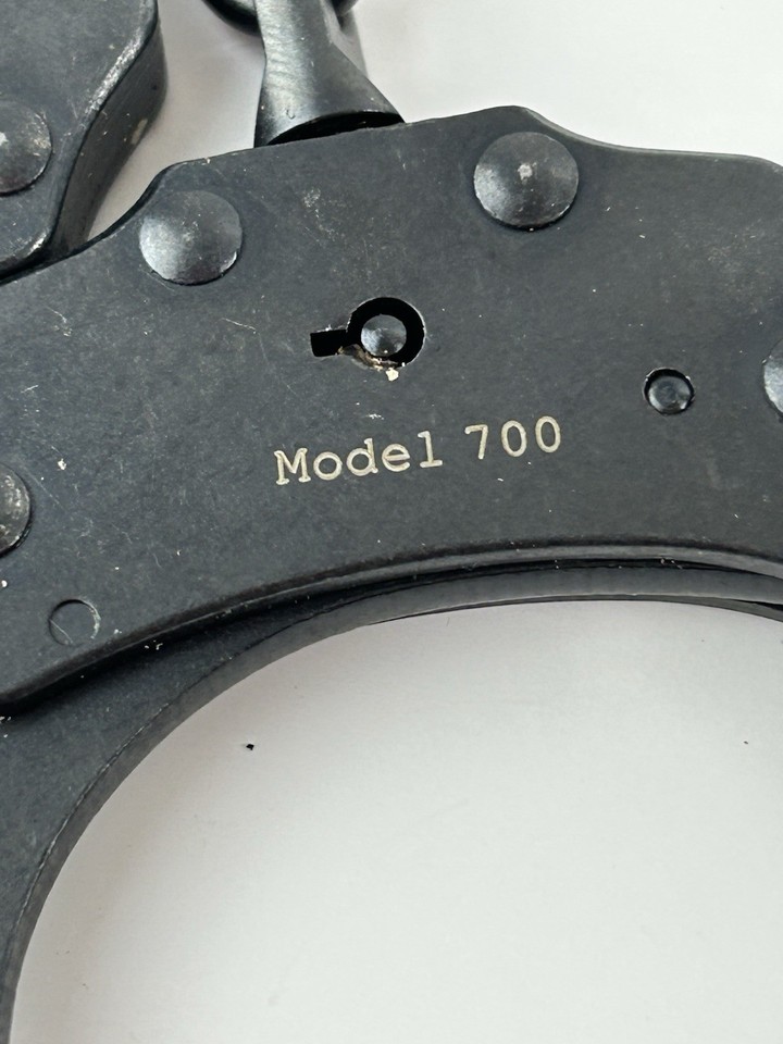 Peerless Model 700 Black Handcuffs Made In USA No Keys Hand Cuffs ...