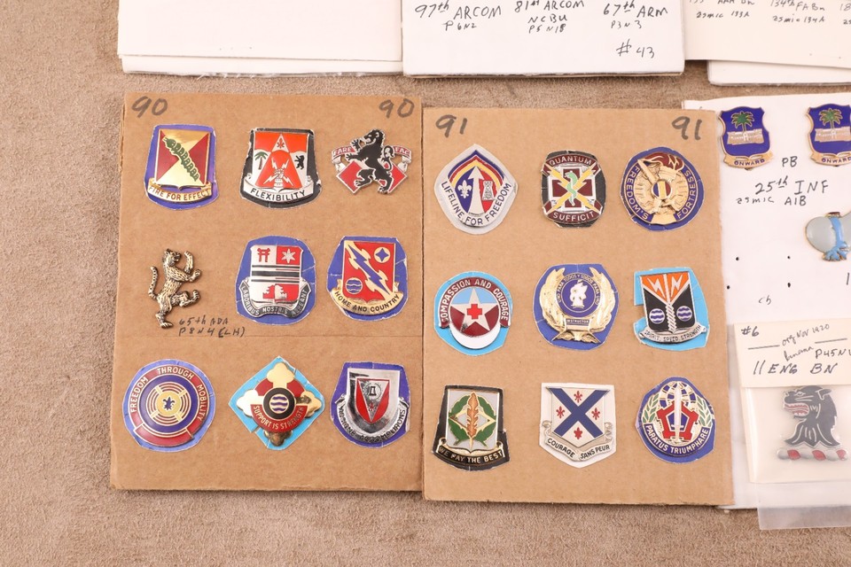 Lot of Military Unit Pins DUI Distinctive Unit Insignia, Air Force ...