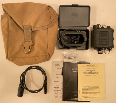 Invisio X50 TEA Dual Comm PTT EAR HEADSET mlcs lbt devgru crye aor1 ...