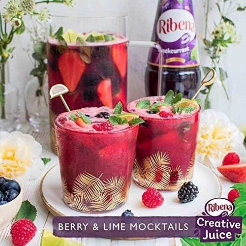 Ribena Blackcurrant Drink 850ml Original - Pack of 4 Bottles | Vitamin ...