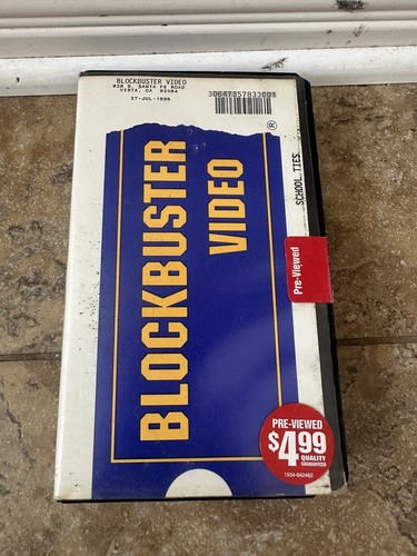 Blockbuster Video Atlanta VHS Plastic Clamshell Case& Tape-School Ties ...