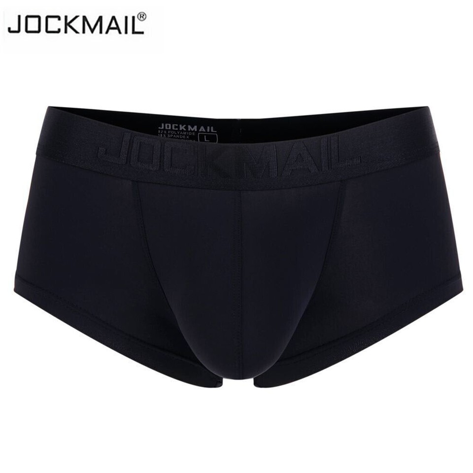 JOCKMAIL Men's Ice Silk Low Rise Bulge Pouch Underwear Thong Briefs ...