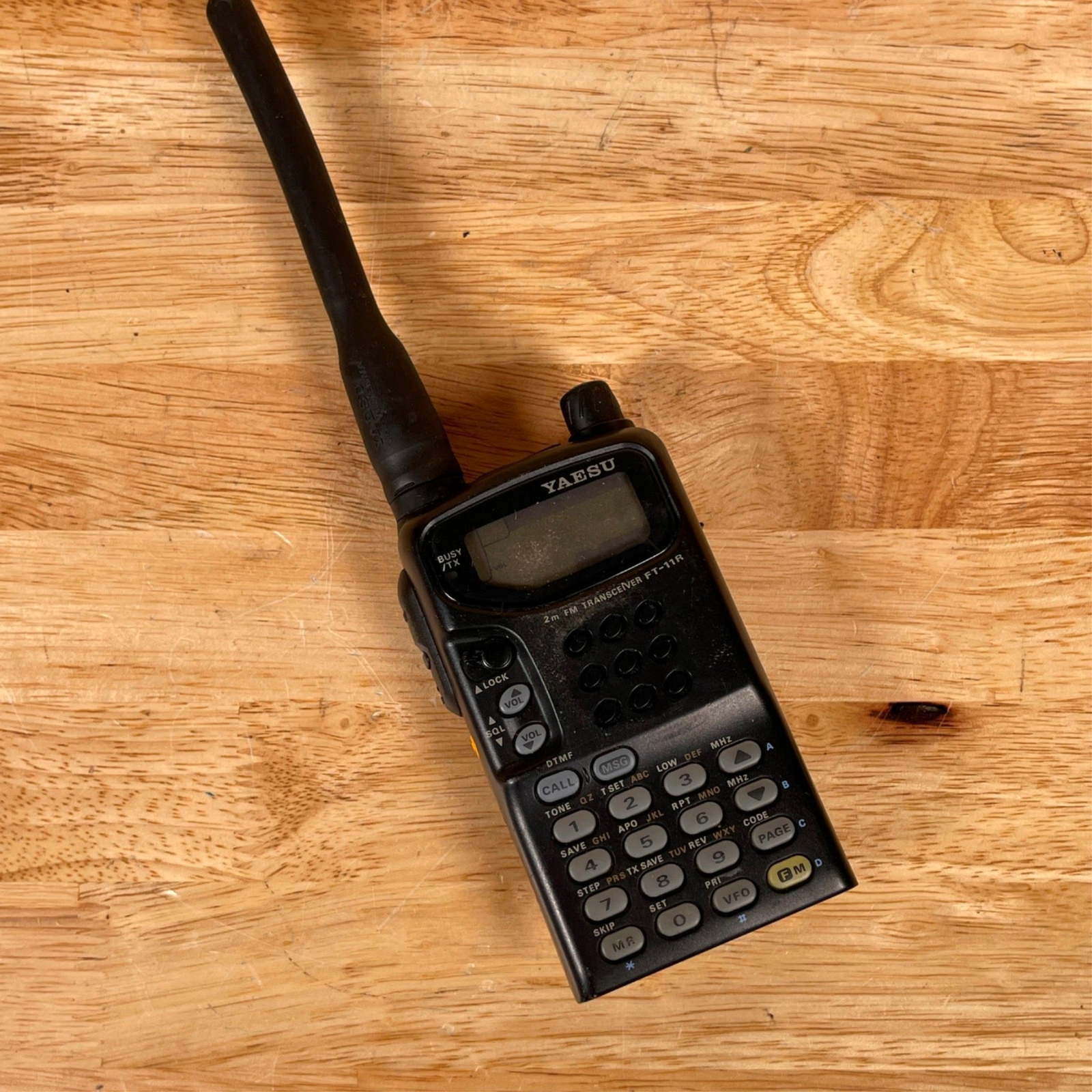 Yaesu FT-11R Black Handheld 150 Memories 2-m VHF Keypad Paging FM Transceiver | eBay