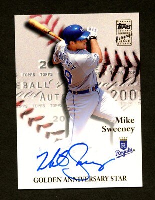 2001 Topps Golden Anniversary Autograph Mike Sweeney #GAA-MS ~ KC ...
