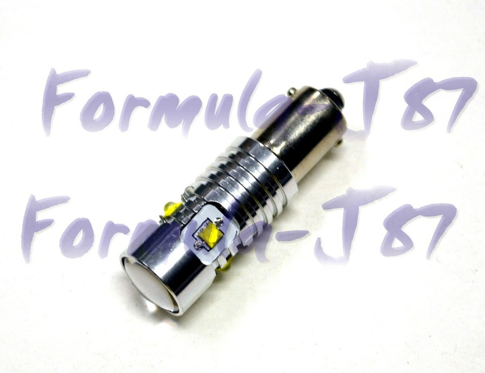LED 30W BA9s Blue 10000K Two Bulbs Interior Map Light Replacement Stock ...