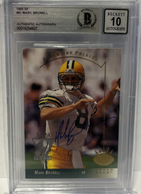 1993 SP #91 Mark Brunell Signed Rookie Card Autograph RC Auto BAS BGS W ...