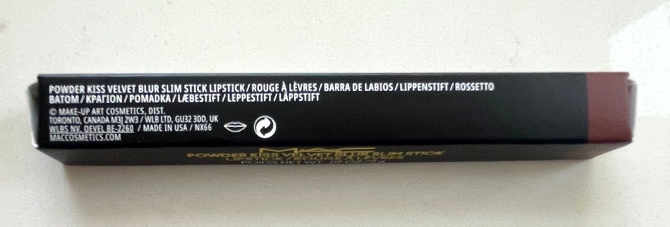MAC Powder Kiss Velvet Blur Slim Lipstick Love Clove 879 NIB | eBay