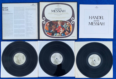 Handel's Messiah Vinyl 3 LP Box Set Sir Malcolm Sargent R.Liverpool ...