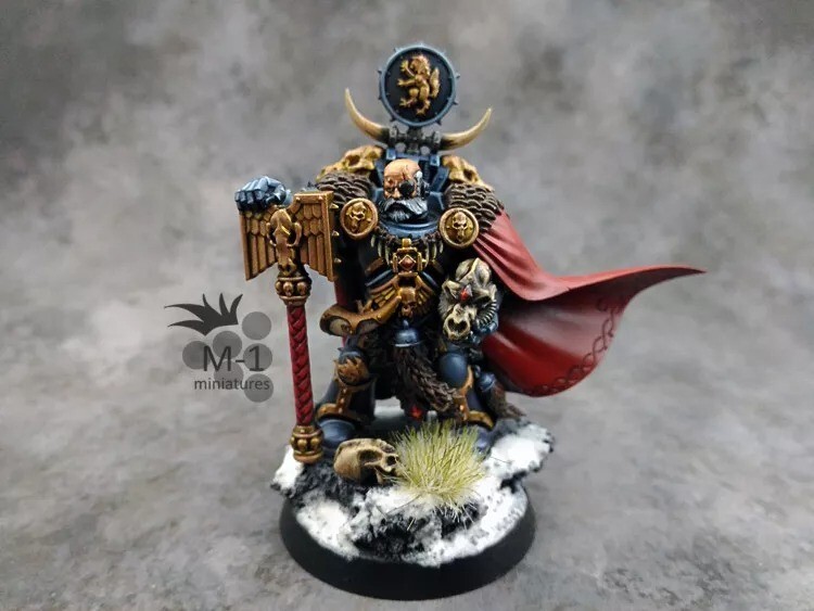 Warhammer 40k Primaris Marines Space Wolves Ulrik The Slayer M1 painted ...