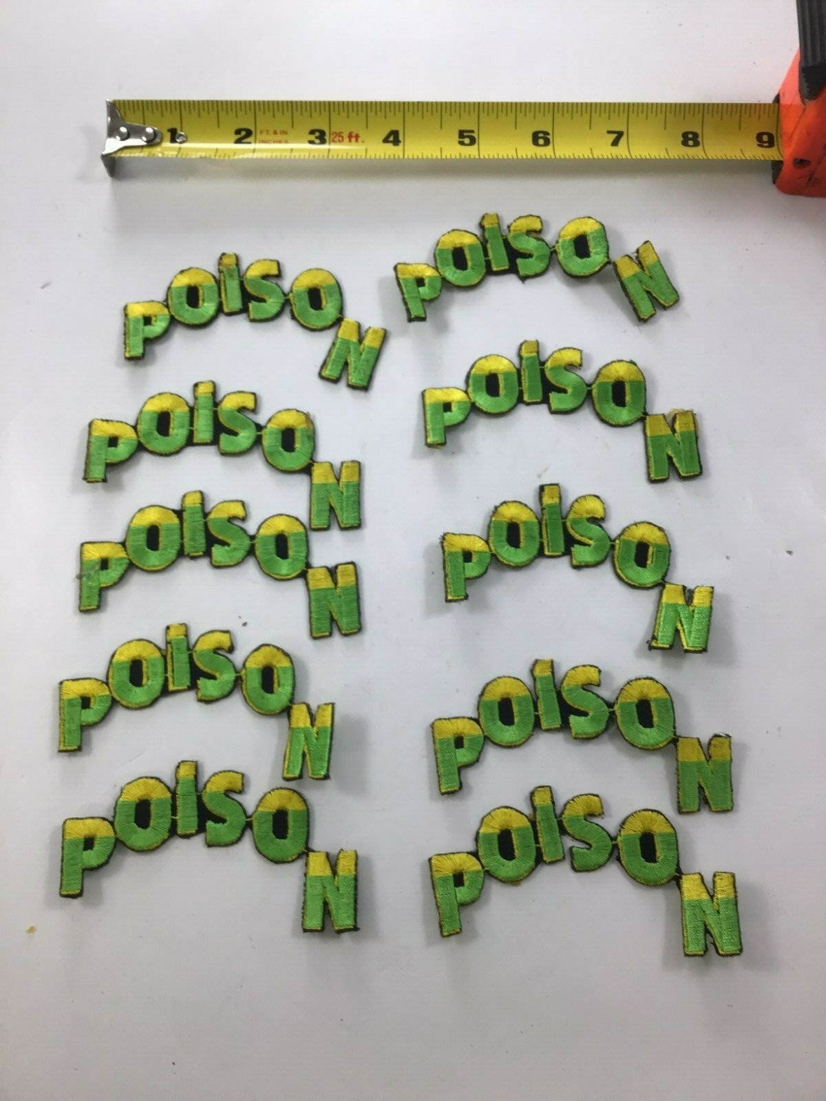 Lot Of 10 ~ Poison Embroidered Patches ~ Iron on | eBay