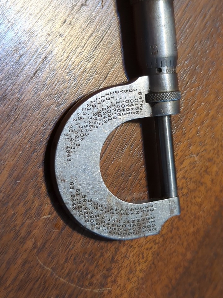 Vintage Starrett No. 231 0"-1" Outside Micrometer 0.0001 Res. Ratchet ...