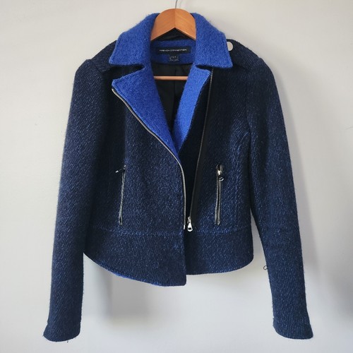 Blue French Connection Wool Jacket | eBay